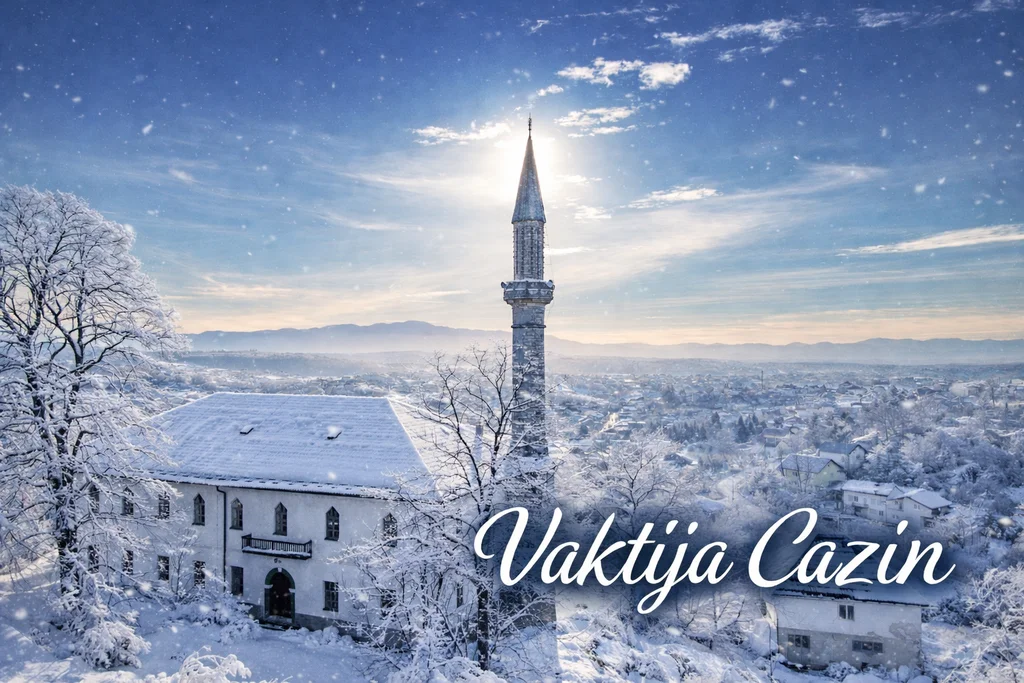 Vaktija Cazin 2026: sabah, podne, ikindija, akšam, jacija