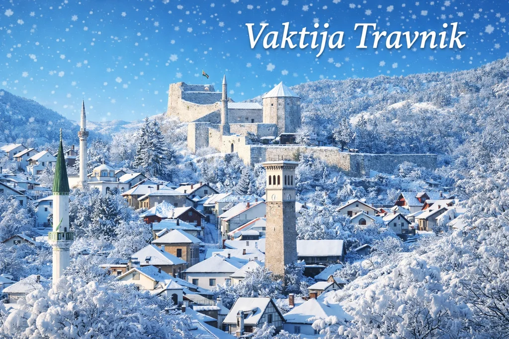 Vaktija Travnik 2026 - sabah, podne, ikindija, akšam, jacija